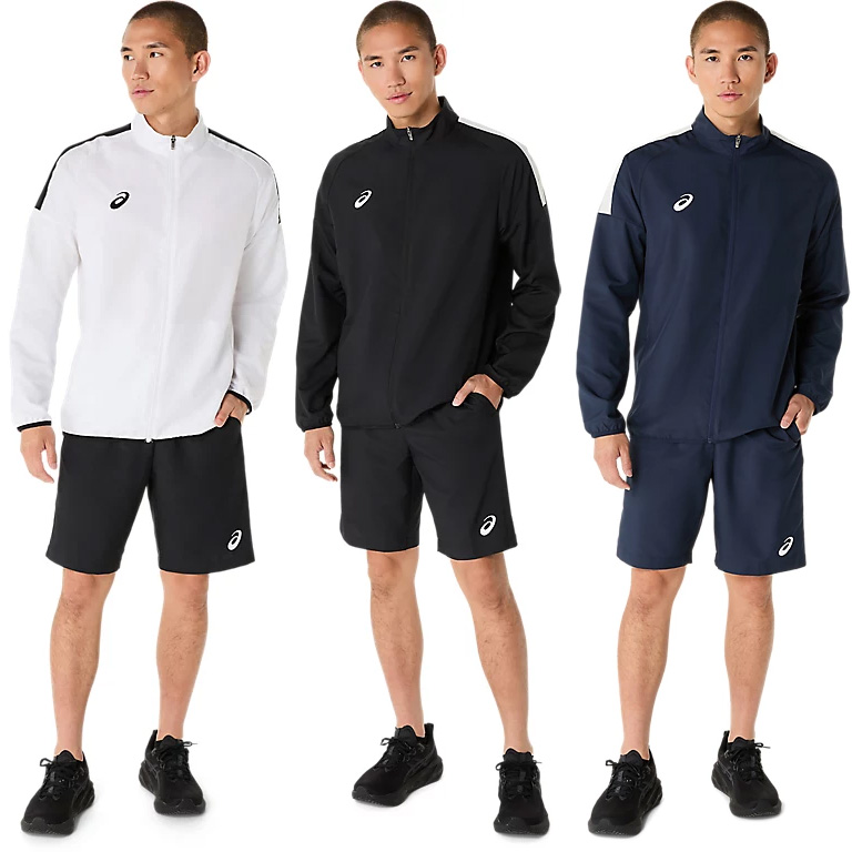 【25SS】【アシックス】2031E965 ドライクロスロゴテープジャケット （S～2XL）（リサイクル素材）